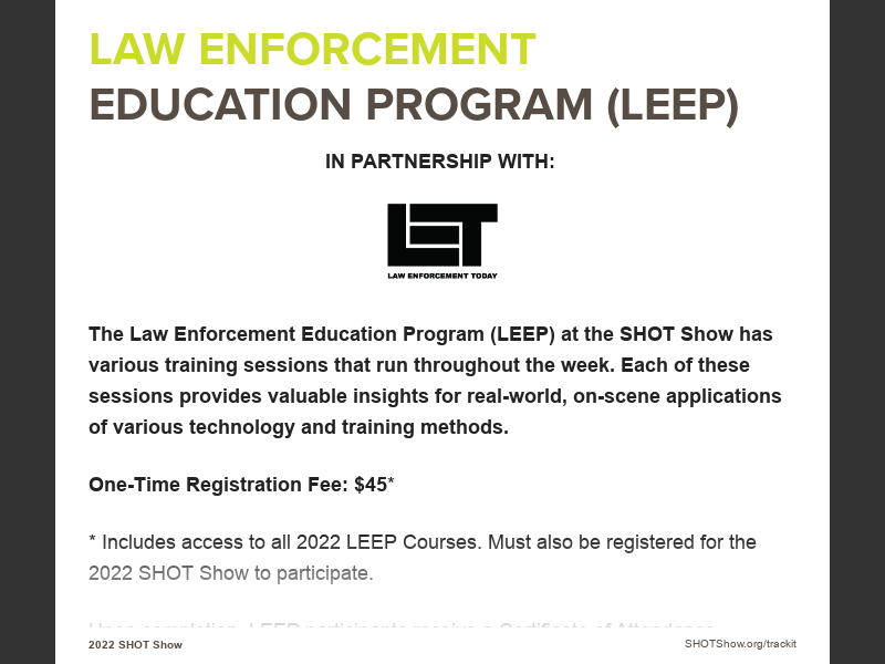 2022Law Enforcement Education Program (LEEP)