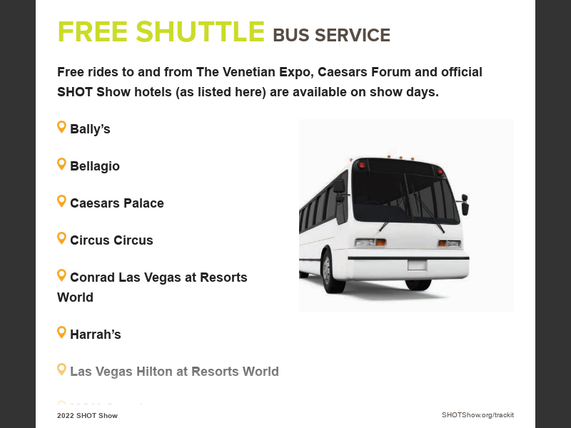 2022Free Shuttle Bus Service