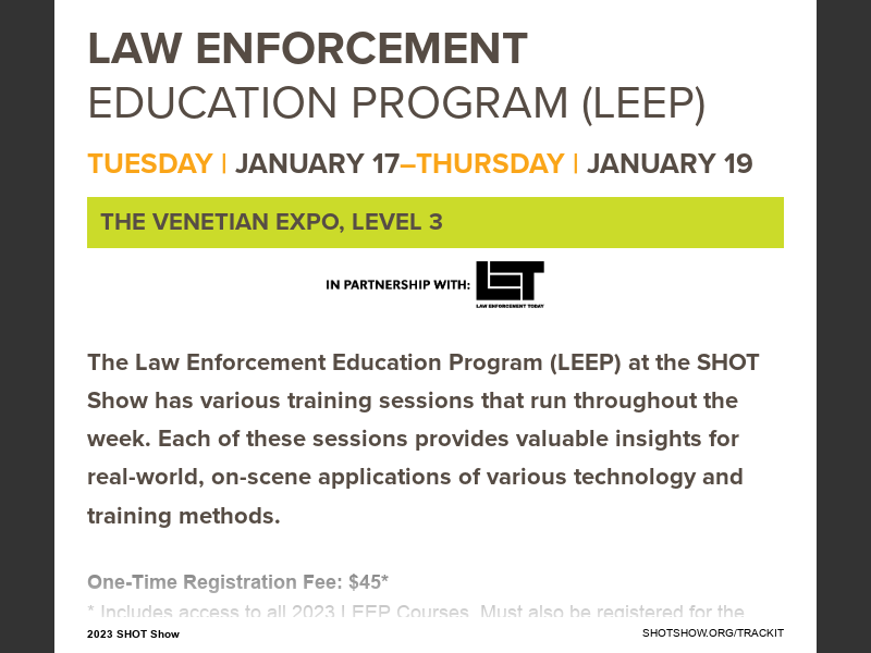 2023Law Enforcement Education Program (LEEP)