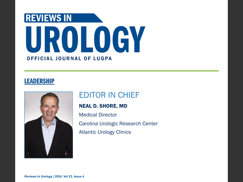 Reviews in Urology Volume 23, Issue 4 2024Leadership & Editorial Staff