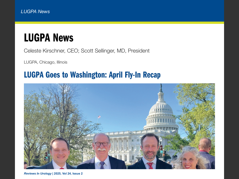 Reviews in Urology Volume 24, Issue 2 2025LUGPA News