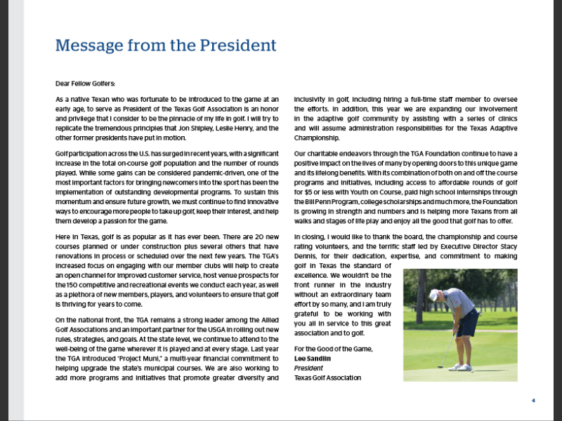 2023 Annual ReportMessage From the President