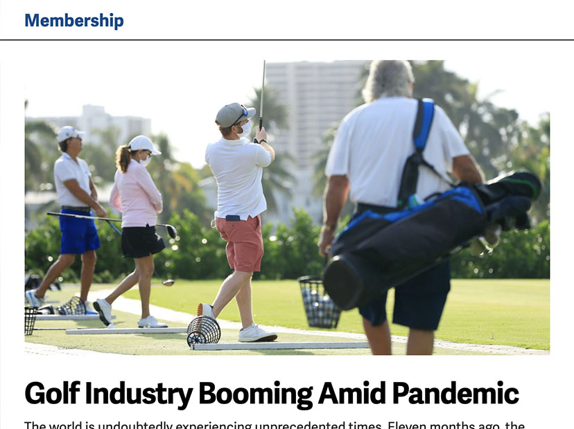 February 2021Golf Grows During Pandemic