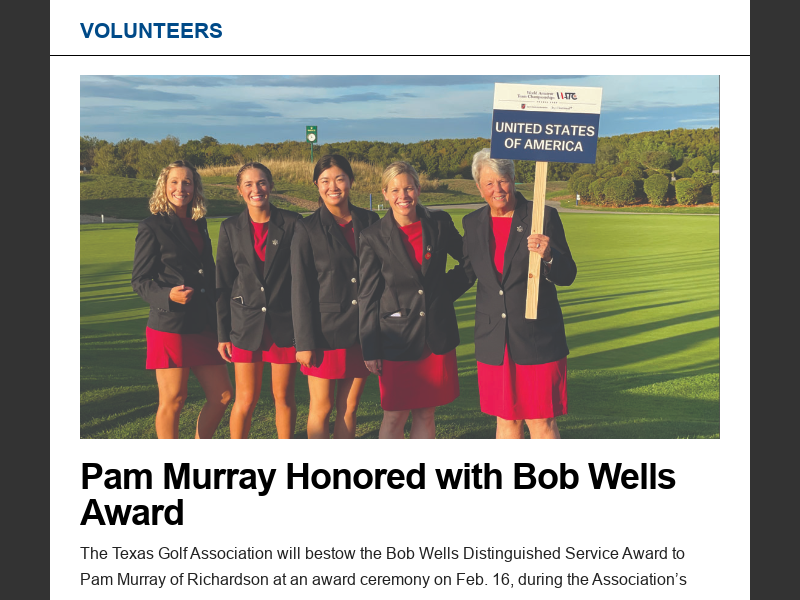 February 2024Pam Murray Honored with Bob Wells Award