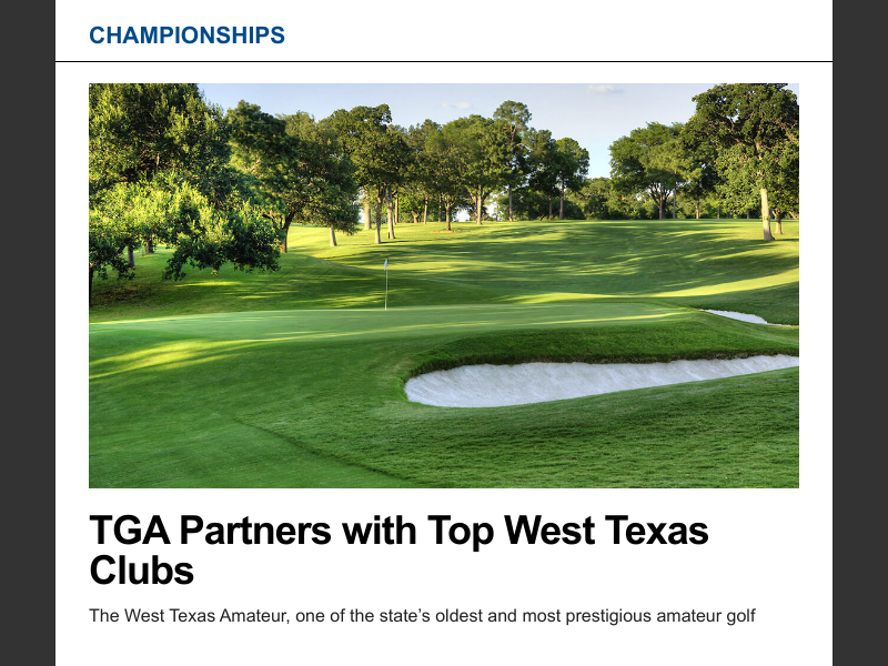 February 2025TGA Partners with Top West Texas Clubs