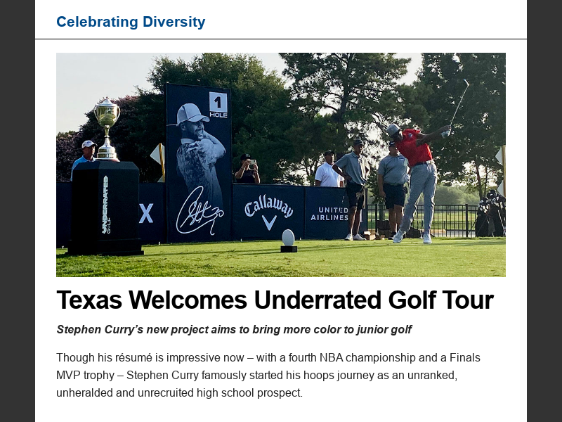 October 2022Celebrating Diversity: Texas Welcomes Underrated Golf Tour