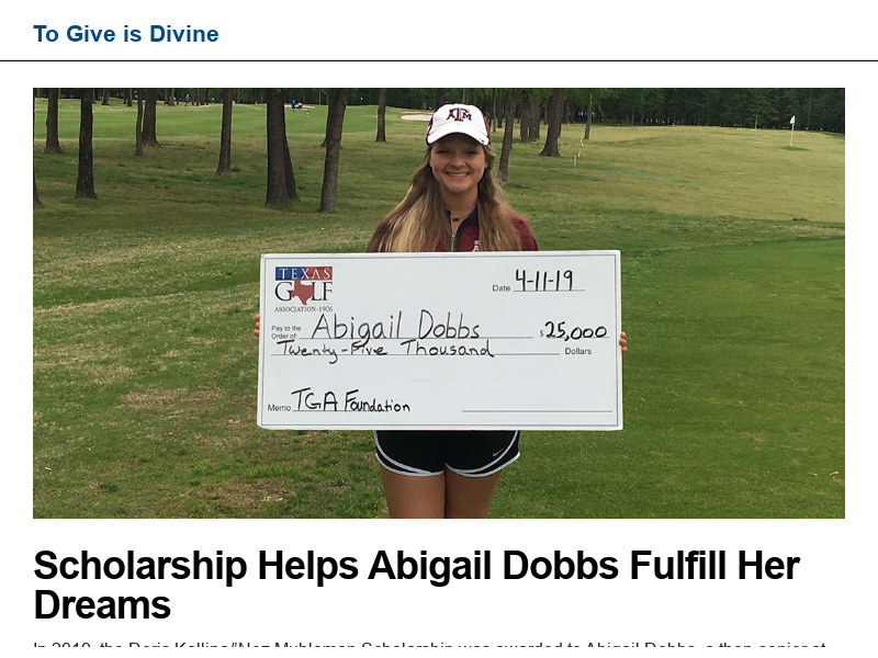 October 2022Cover Story: Scholarship Helps Abigail Dobbs Fulfill Her Dreams
