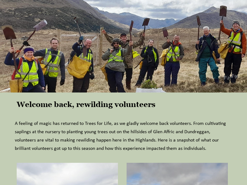 Caledonia Wild Spring Summer 2023Volunteering photostory