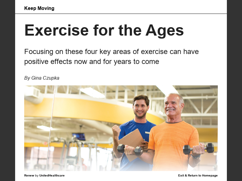 Renew - Fall 2021Exercise for the Ages