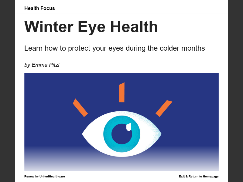 Renew - Winter 2022Winter Eye Health