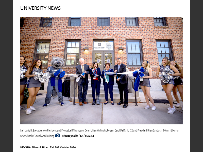 Silver & Blue - Fall 2023/Winter 2024School of Social Work