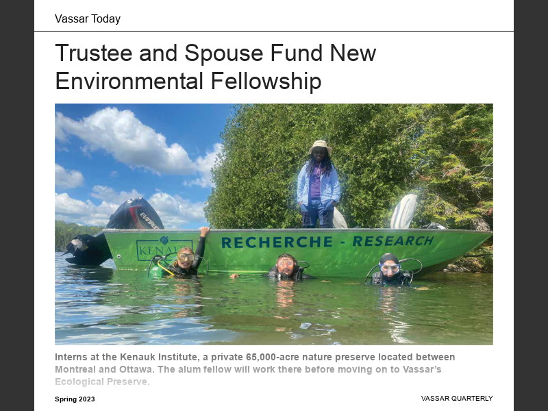 Spring 2023Trustee and Spouse Fund New Environmental Fellowship