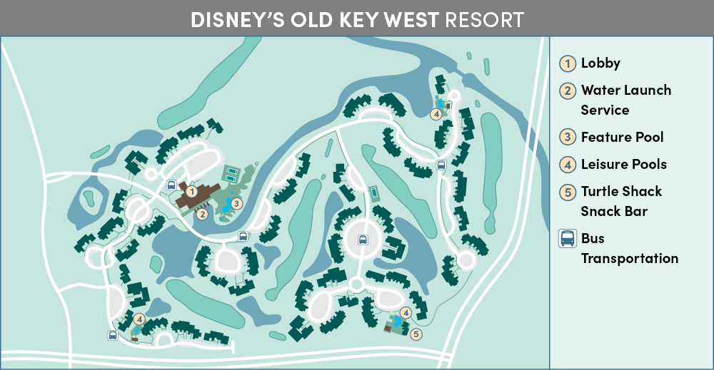 Old Key West Resort Map Disney Maps And Maps Of Disney Theme Parks,