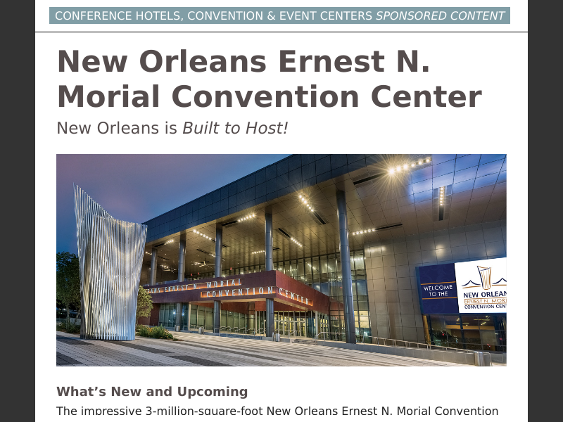 May-Jun 2024New Orleans Ernest N. Morial Convention Center SC