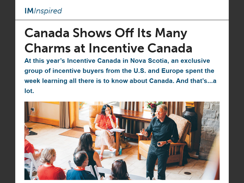 Sep-Oct 2022IM Inspired – Canada Shows Off Its Many Charms at Incentive ...